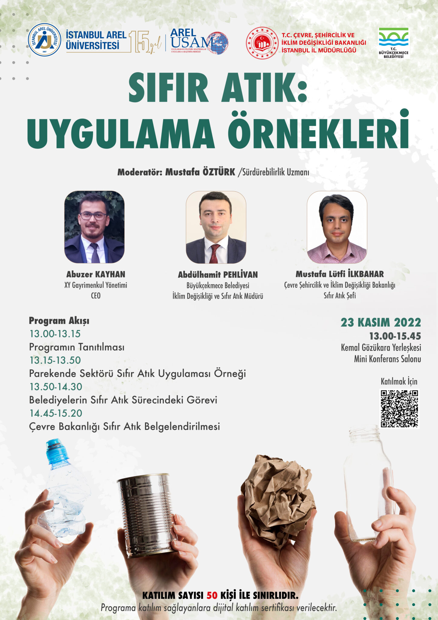 İstanbul Arel Üniversitesi | “Sıfır Atık: Uygulama Örnekleri” Konferansı